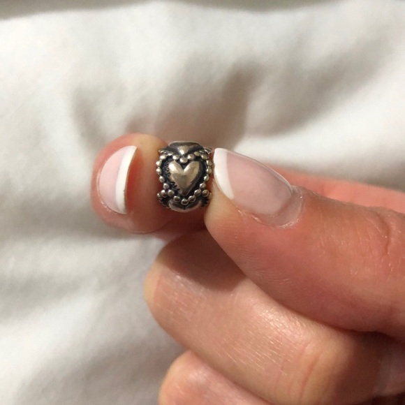 Pandora | Jewelry | Pandora Sterling Silver Heart Charm | Poshmark